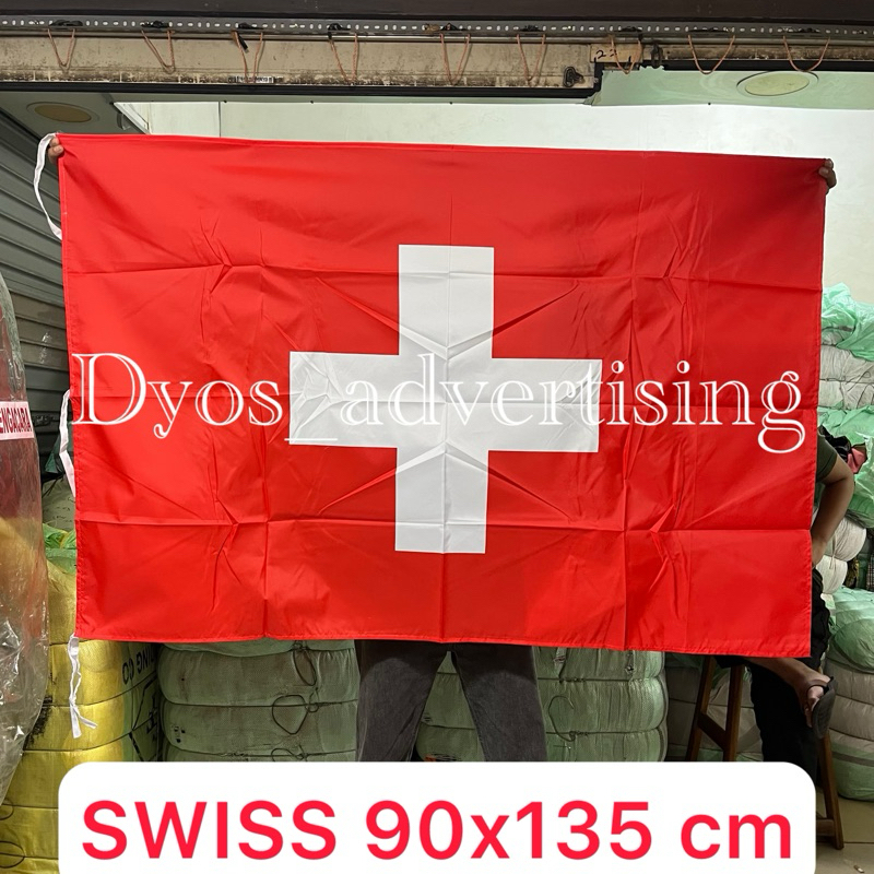 Jual Bendera Negara SWISS 90x135 cm | Shopee Indonesia