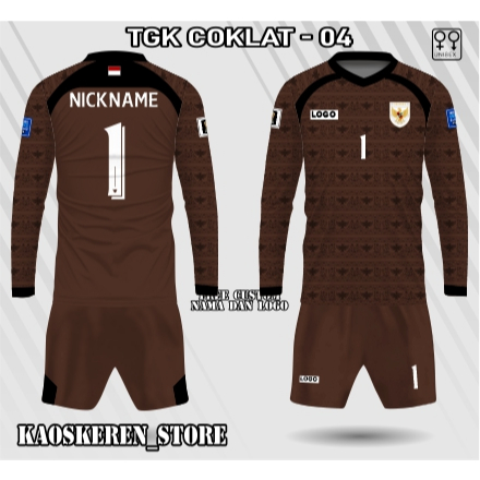 Jual jersey setelan kiper timnas terbaru baju kiper timnas indonesia ...