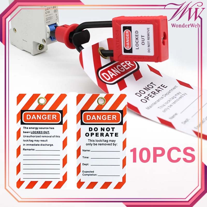 Jual 10pcs/Set Loto Tag Safety Lock Out Tag Out Pvc Tag Out Loto ...