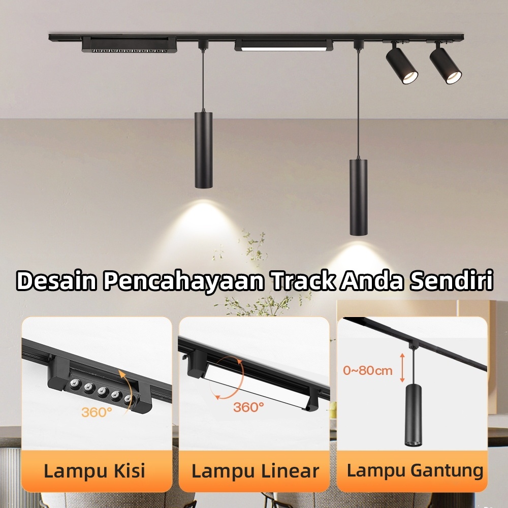 Jual New Lampu Track Led Sorot Lampu Spotlight COB Lampu Gantung Plafon ...