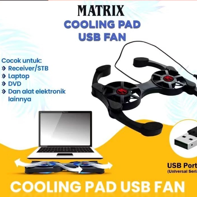 Jual Coling Pad Matrix (kipas laptop, kipas rcv,stb, netbook) | Shopee ...