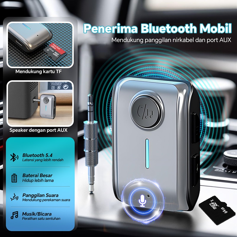 Jual Penerima Bluetooth AUX Kualitas Suara Lossless Pemancar Bluetooth ...