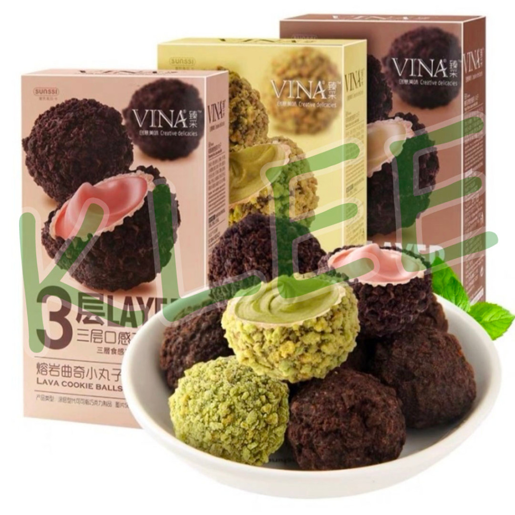 Jual Franzzi Vina Lava Cookies Balls Matcha Strawberry Yogurt Flavor ...