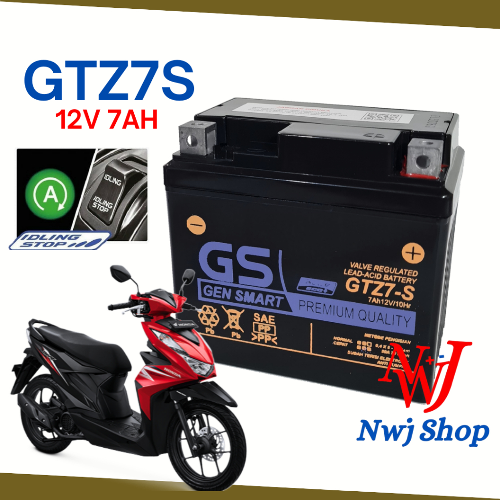 Jual AKI KERING MOTOR BeAT ISS SCOOPY ISS GENIO ISS VARIO ISS GTZ7S ...