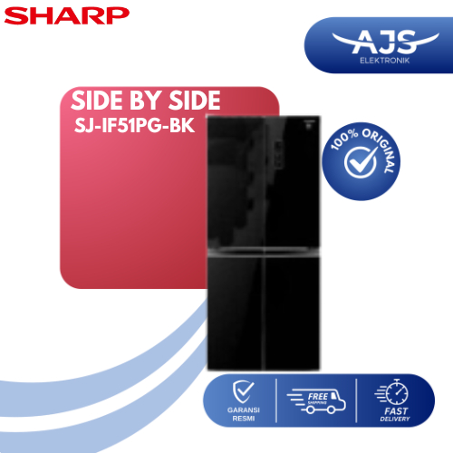 Jual Kulkas Side by Side Multi Door SHARP SJIF51PGBK Multi Door ...