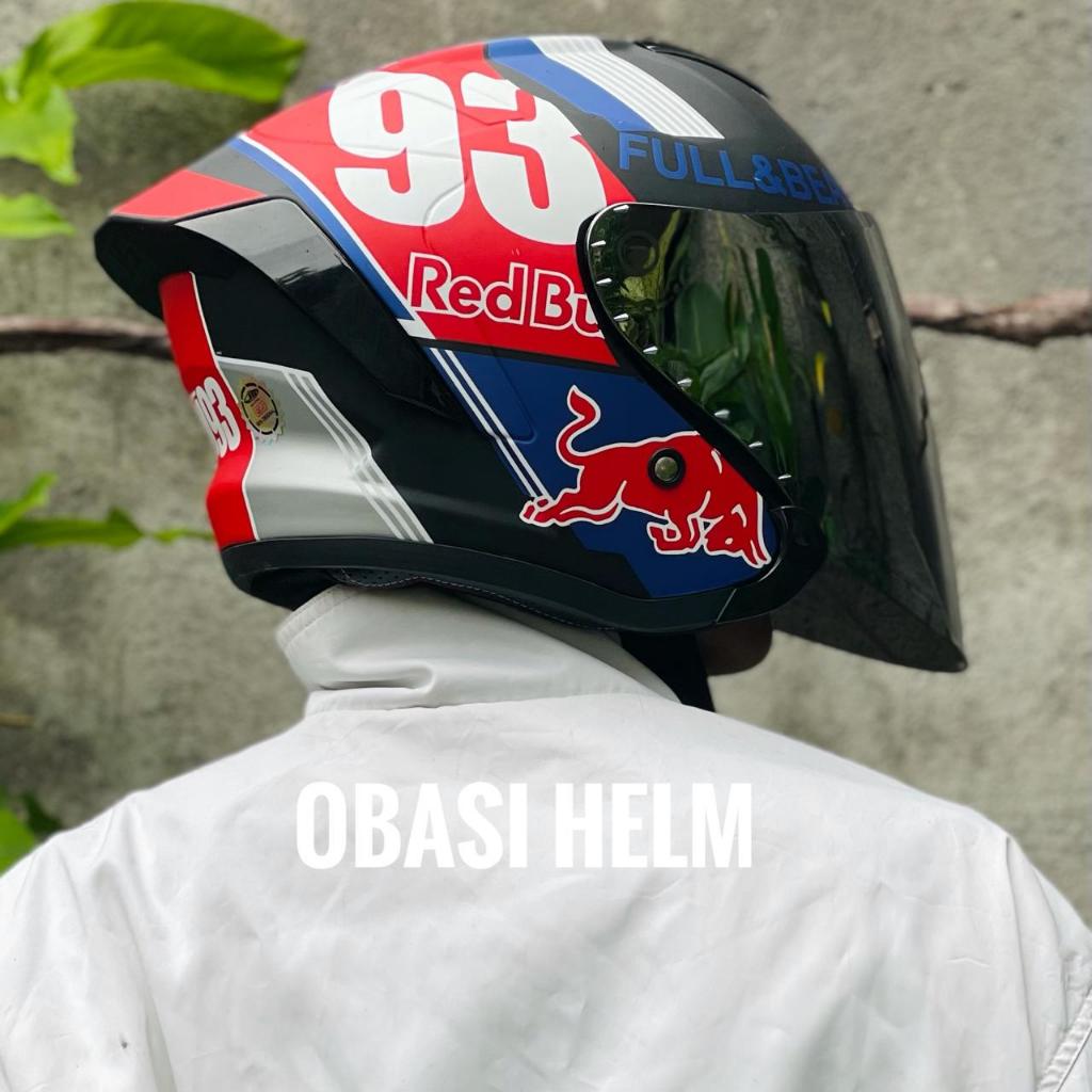 Jual helm js armor carbon leopard half face sni dewasa retro free ...