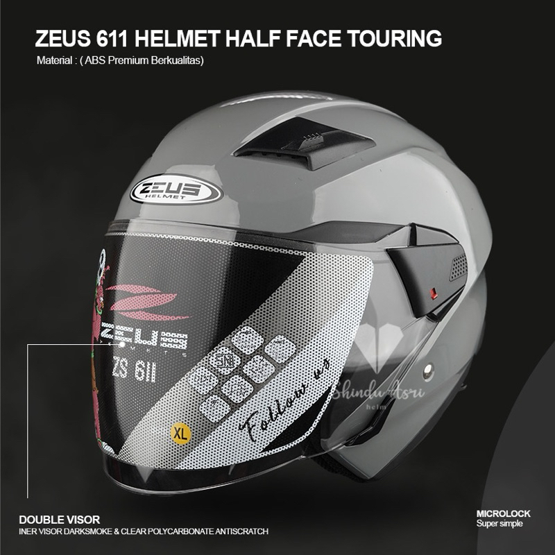 Jual HELM ZEUS 611 Original | Shopee Indonesia