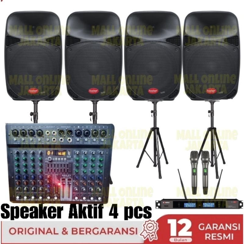 Jual Paket speaker aktif 15 inch 4 pcs aktiv sound system gedung aula ...