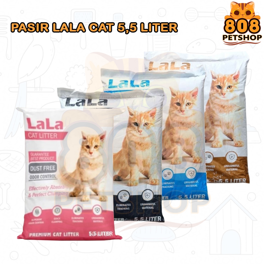 Jual Pasir Kucing LALA 5 Liter - Pasir wangi gumpal Lala Cat Litter 5 L ...