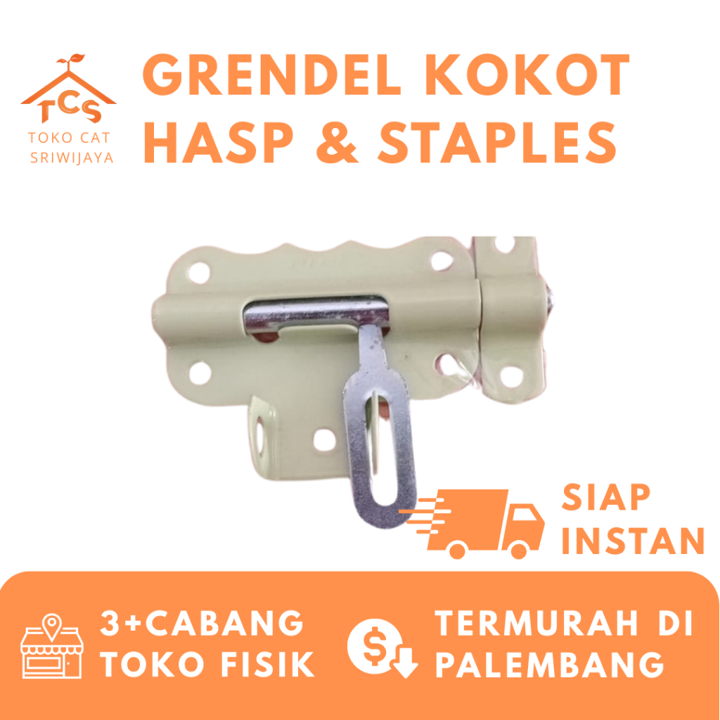 Jual GRENDEL KOKOT / HASP & STAPLES UKURAN | Shopee Indonesia