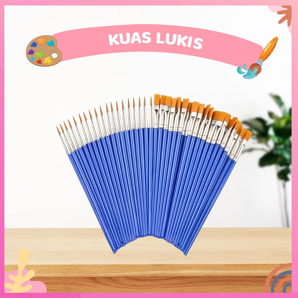 Jual Kuas Lukis Flat, Kuas Lukis Kecil, Kuas Lancip, Koas Melukis Kecil ...