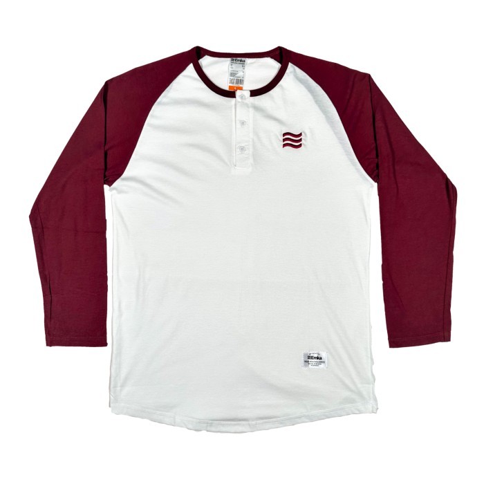 Jual Emka Clothing | Kaos Tangan Panjang | T Shirt Raglan Merah Putih ...