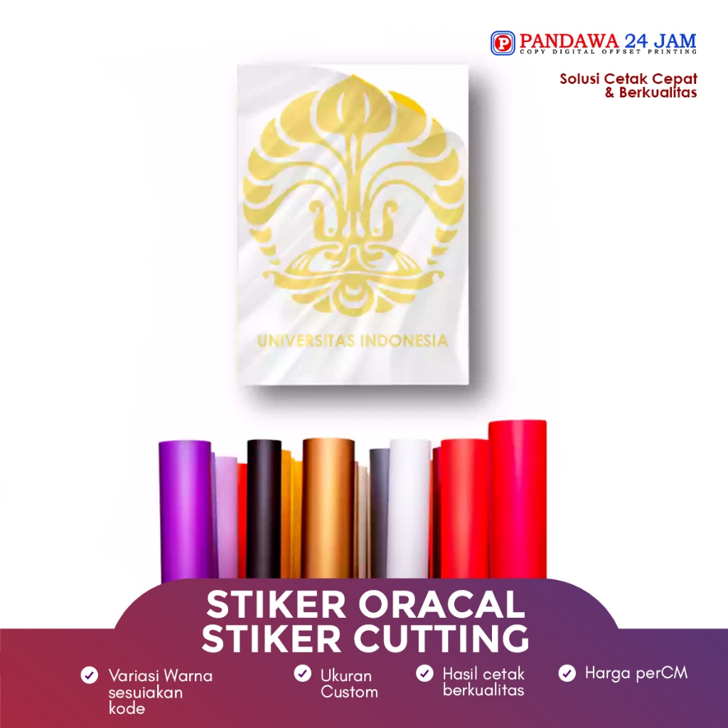 Jual Cutting Sticker Oracal 651 Glossy per cm - Cutting Sticker ...