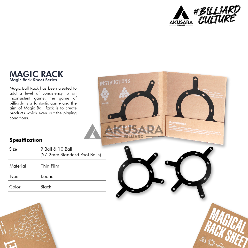 Jual Segitiga Billiard Triangle Billiard Magical Rack Billiar Pool 6pcs ...