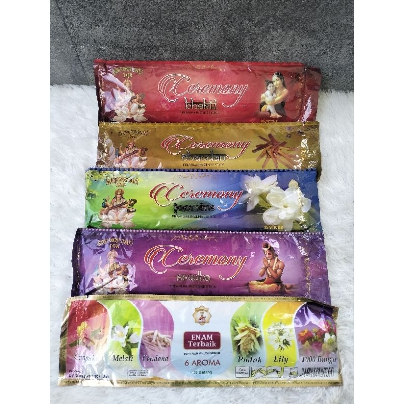 Jual DUPA HIO CEREMONY harga per sachet isi 35 stick dupa aromatherapy ...