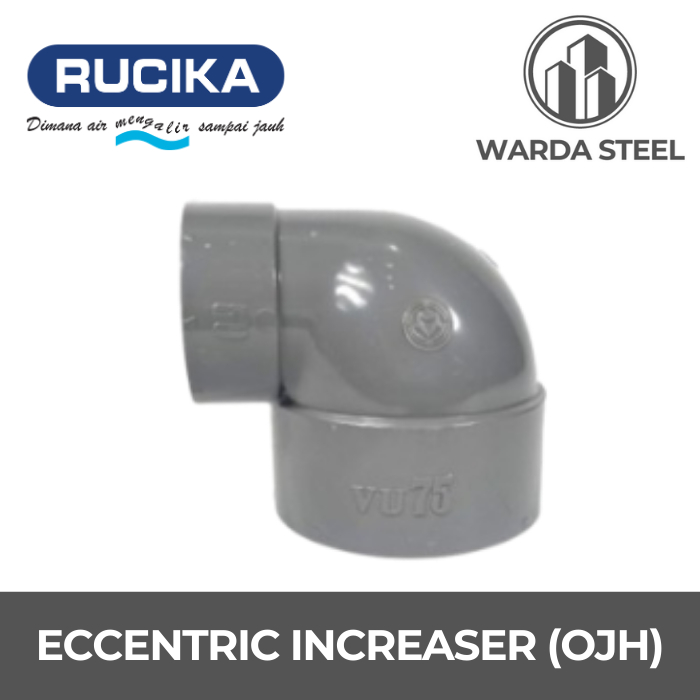 Jual VUL D 4" x 2" Elbow Increaser 90 Deg PVC RUCIKA - Special Fitting Reducer Keni 4 x 2 Inch ...