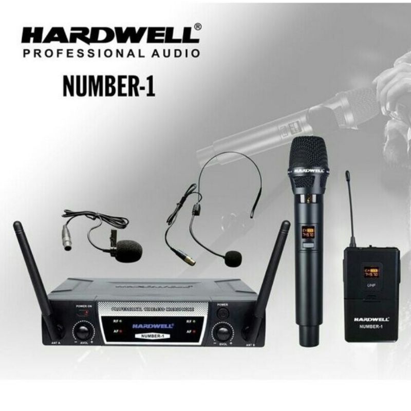Jual Mic Wireless Hardwell Number 1 Handle Clip On Headset OriginalMic ...