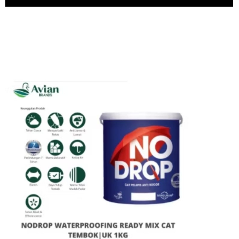 Jual Cat Tembok - Cat Pelapis Anti Bocor NO DROP 1 KG | Shopee Indonesia