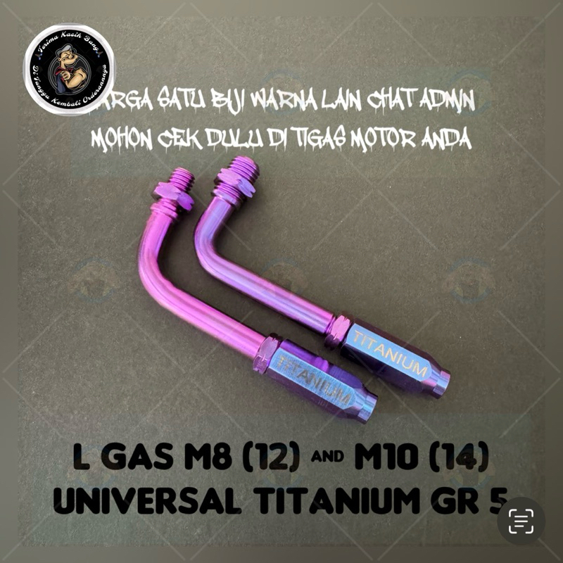 Jual L Tali Gas M8 (12) Dan M10 (14) MM Universal Titanium Gr 5 ...