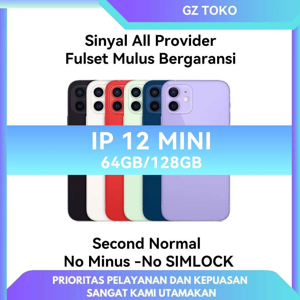 Jual IP 12 MINI Hand Iphone Second Bekas IP 12 MINI 64GB 128GB ...