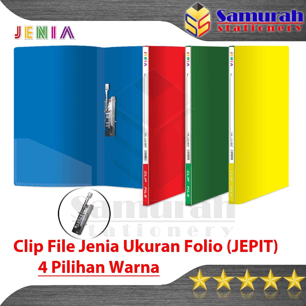 Jual Clip File Polos Ukuran Folio / Map Album Plastik Jepit Kertas ...