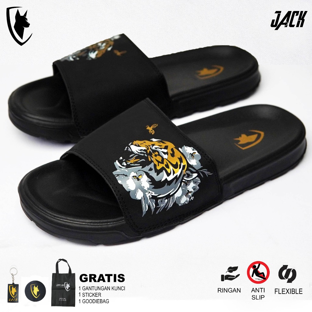Jual JACK IDN - Sandal Slide Pria Sendal Slop Flip Flop | Sandal Slop ...