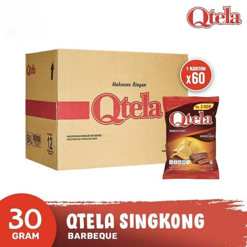 Jual Chiki Qitela BBQ Renceng (1 Dus isi 60pcs) | Shopee Indonesia