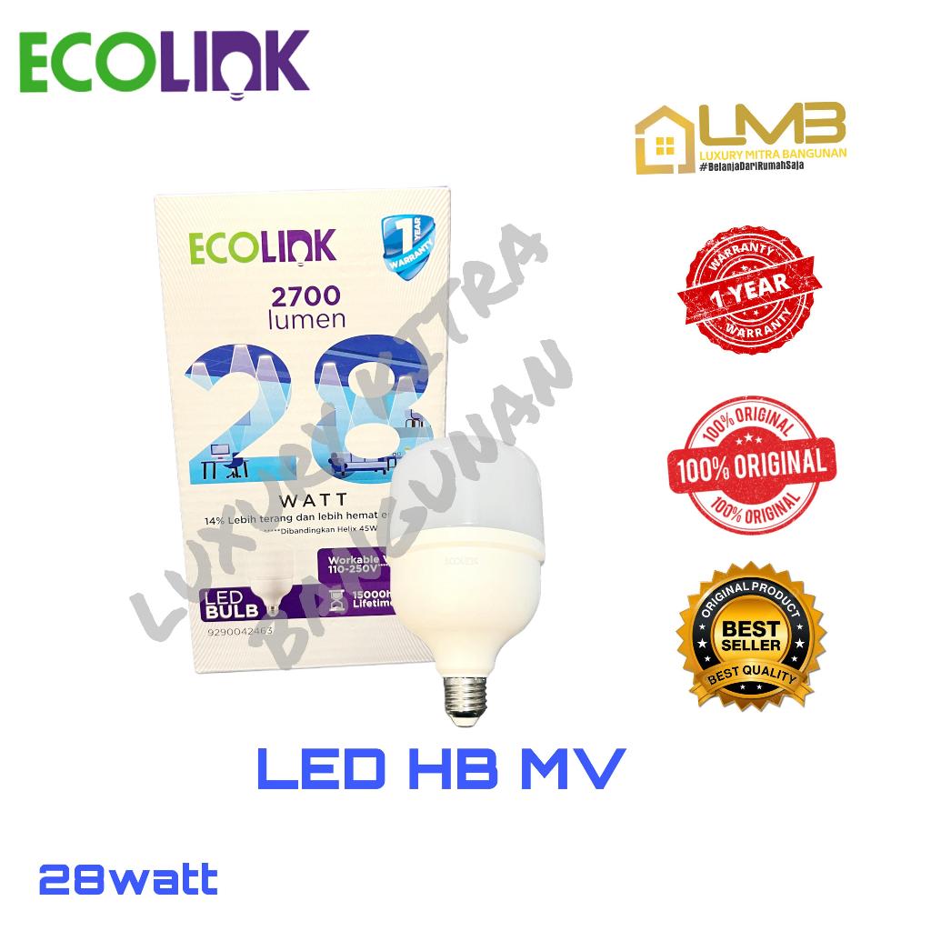 Jual ECOLINK Lampu LED Capsule 28W – Super Bright 2700 Lumens | Cool Daylight 6500K | Fitting ...