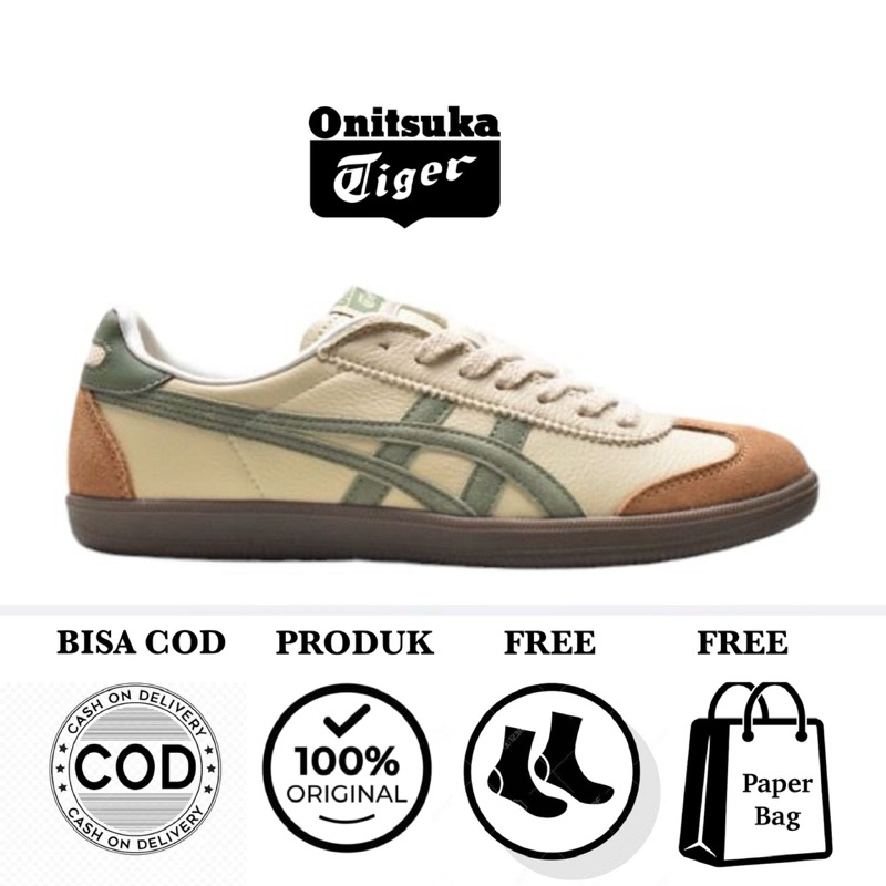 Jual sepatu onitsuka tiger mexico 66 ORIGINAL tokuten beige-green (pria & wanita ) | Shopee ...
