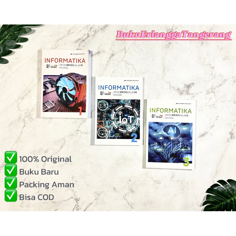 Jual INFORMATIKA SMP/MTS KELAS 7 8 9 / KM PENERBIT ERLANGGA | Shopee Indonesia