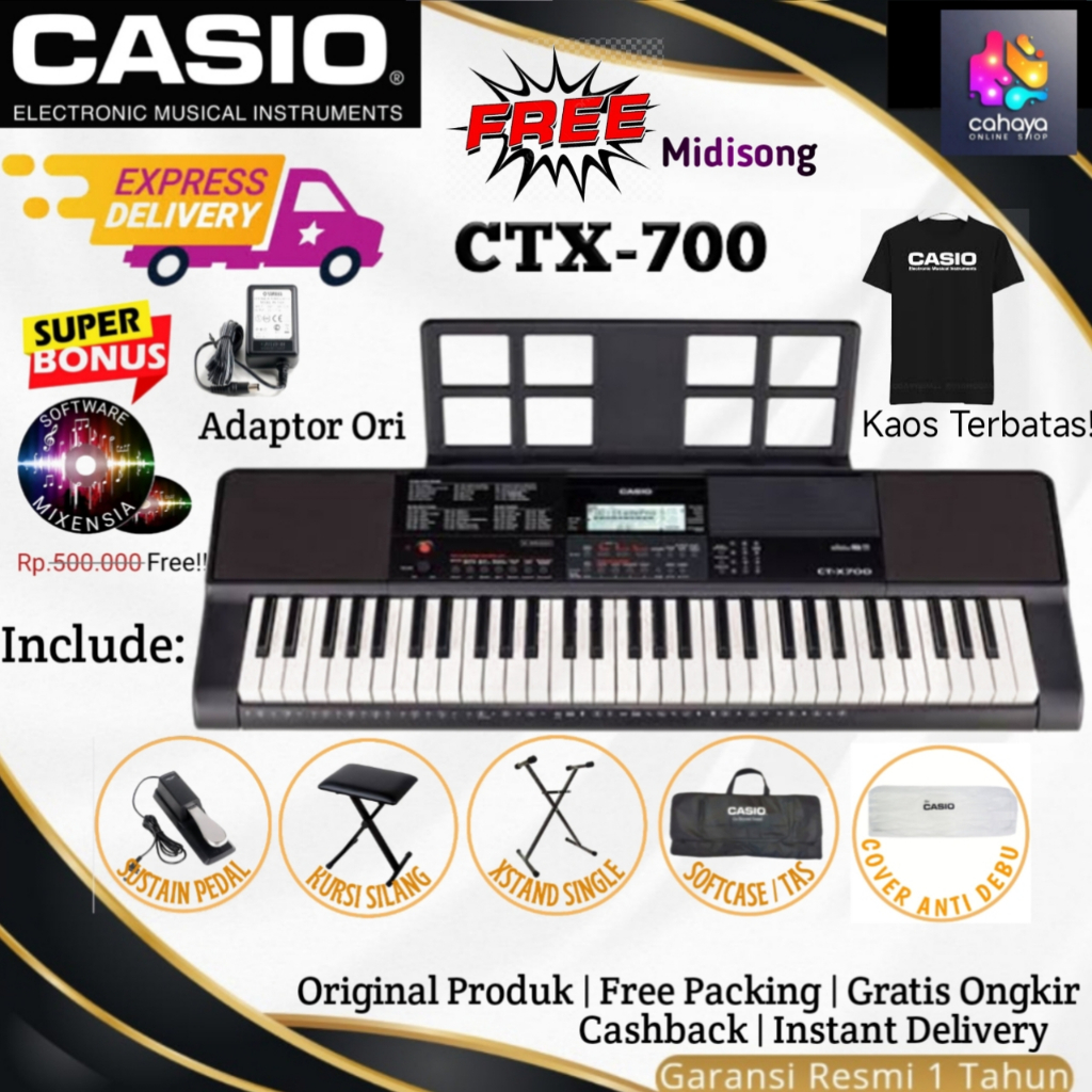 Jual KEYBOARD CASIO CTX700 CTX 700 CTX-700 CT X700 CT-X700 ORIGINAL ...