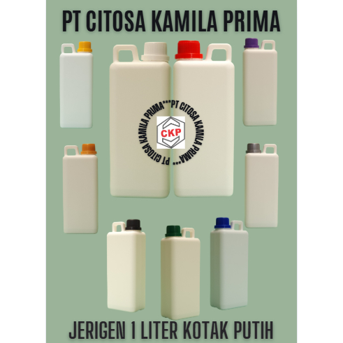 Jual Jerigen 1 L Kotak Dof HDPE /Jerigen 1000 Ml Tutup Warna | Shopee ...