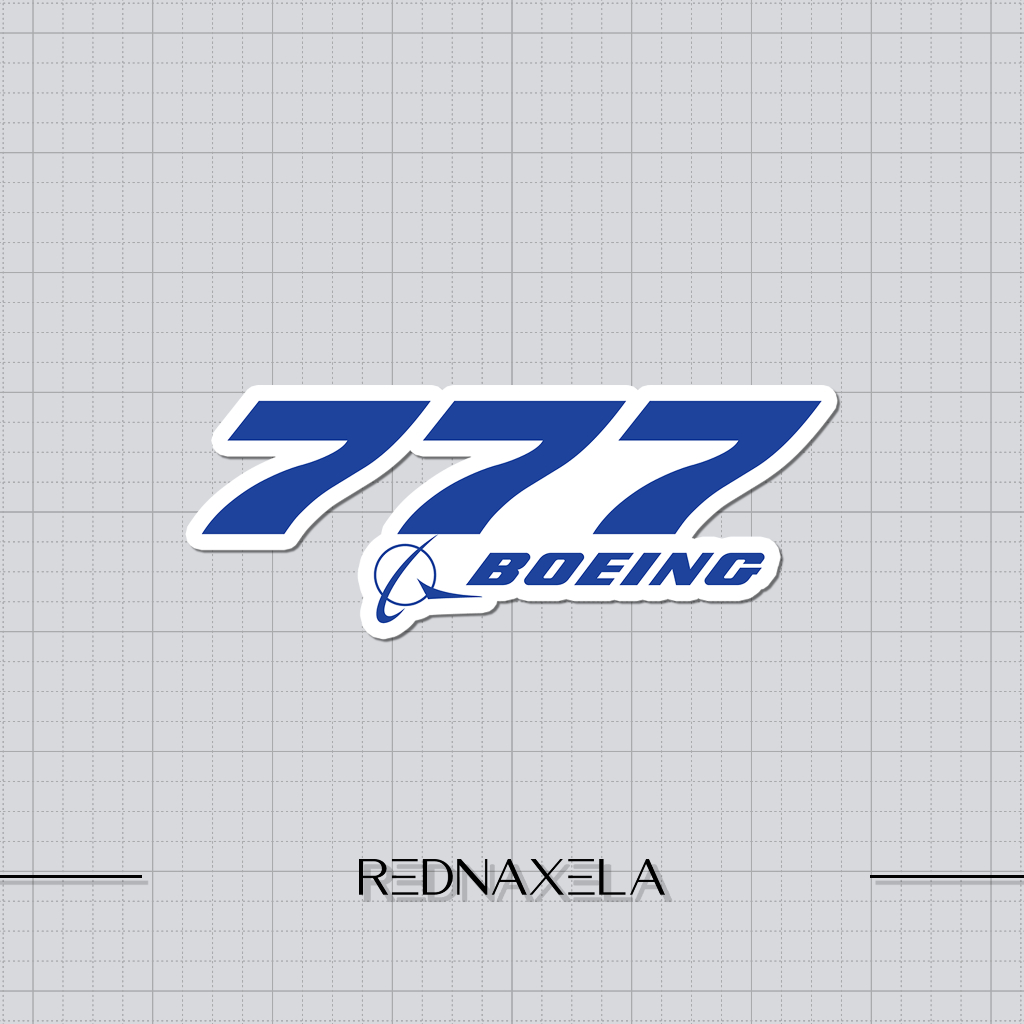 Jual Stiker Vinyl Boeing 777 Logo Outdoor Waterproof Sticker | Shopee ...