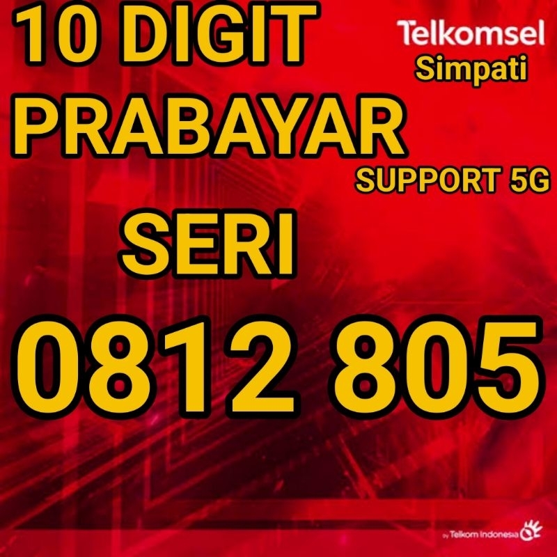 Jual nomor cantik 10 Digit Telkomsel prabayar 805 edition | Shopee Indonesia