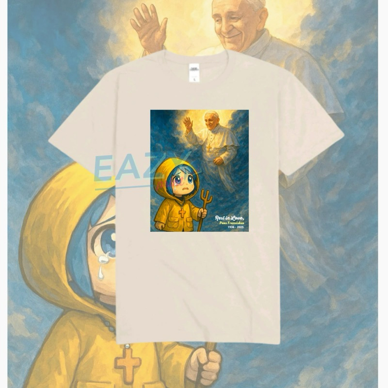 Jual BAJU KAOS LUCE WITH POPE FRANCIS TSHIRT YUBILEUM PAUS FRANSISKUS ...