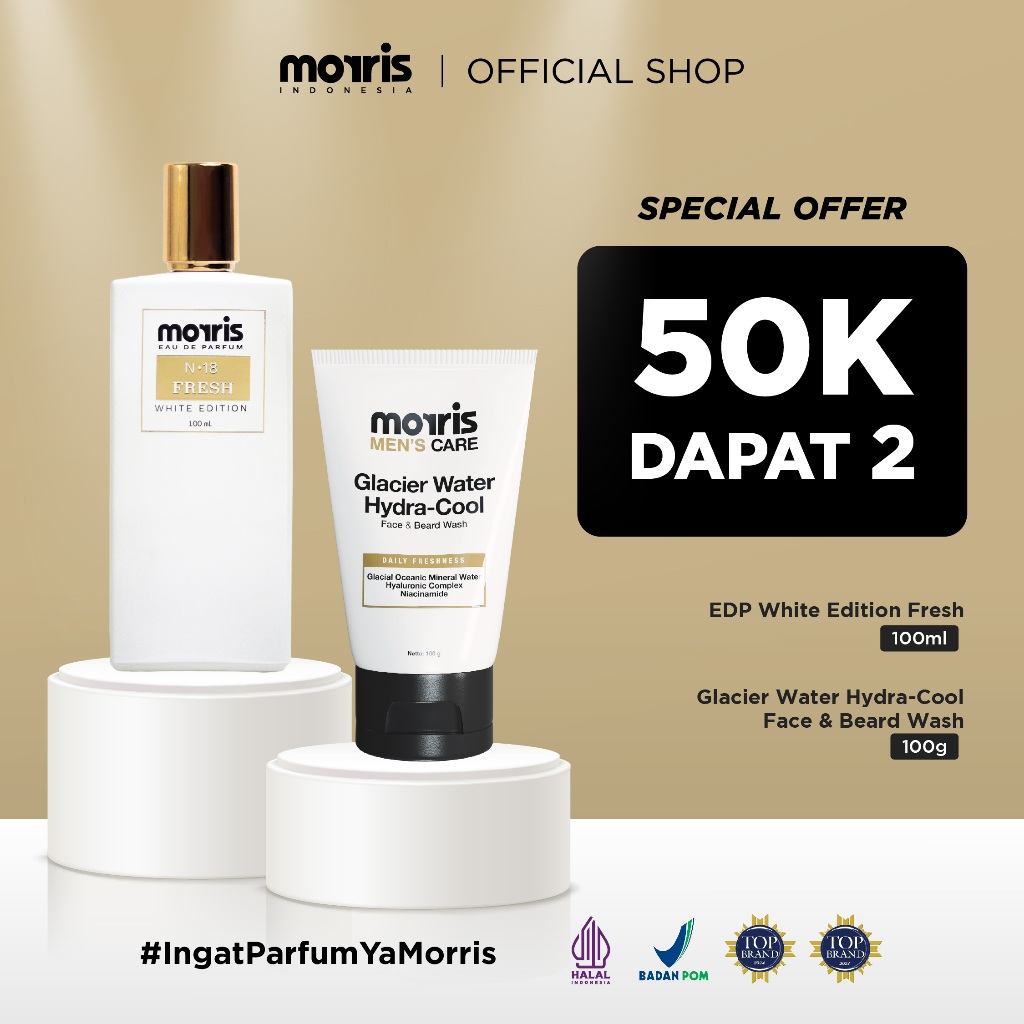 Jual EXCLUSIVE BUNDLE - Morris Eau De Parfum Black/White/Grey Edition ...