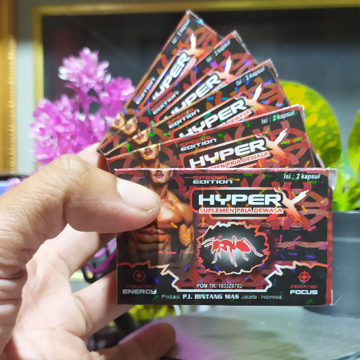 Jual Hyperx 5 Pack isi 10 Butir Kapsul Hyper Madu Bubuk Herb ECER ...