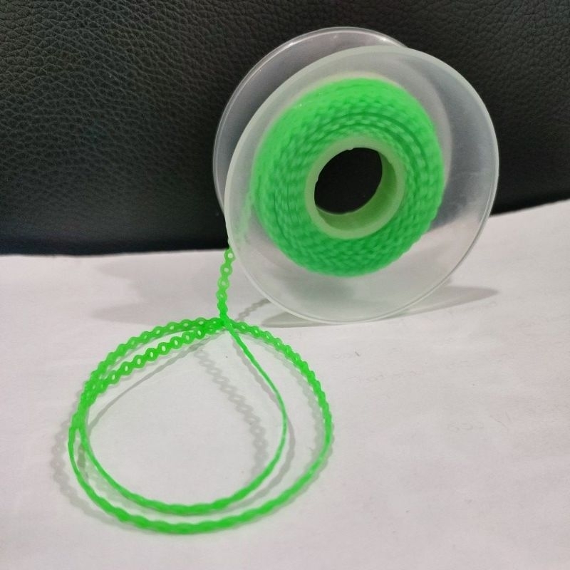 Jual Power Chain Neon Green ( 014 ) Karet Behel gigi Per Meter / behel ...