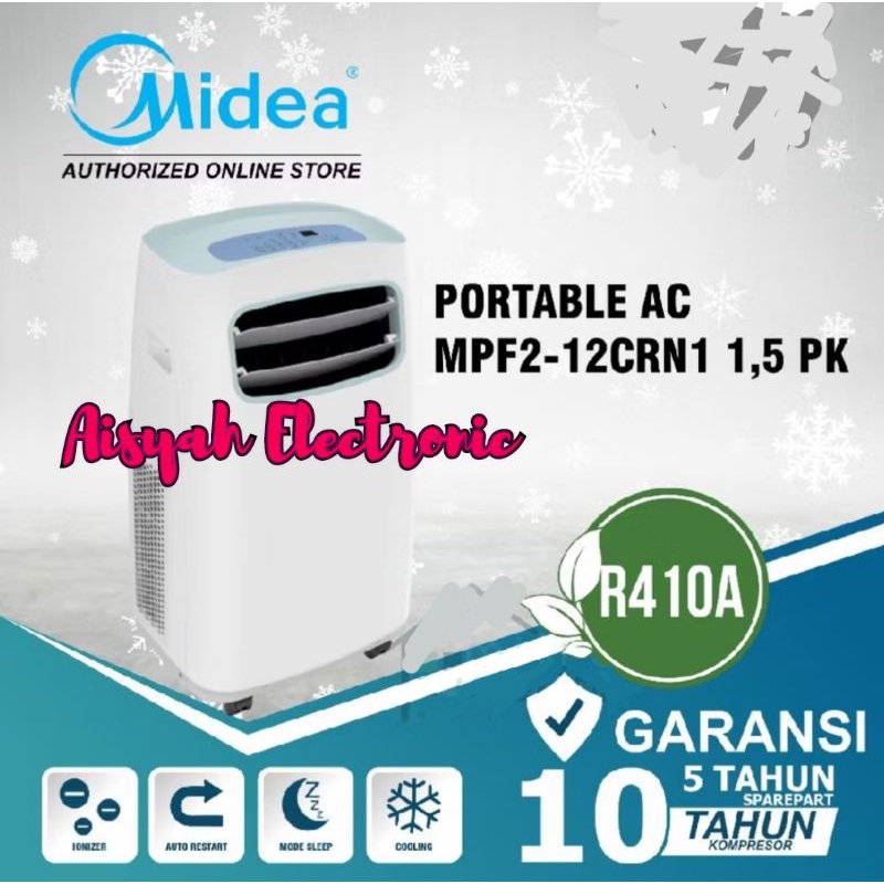 Jual AC PORTABLE MIDEA 1,5 PK MPF2-12CRN1 GARANSI RESMI | Shopee Indonesia