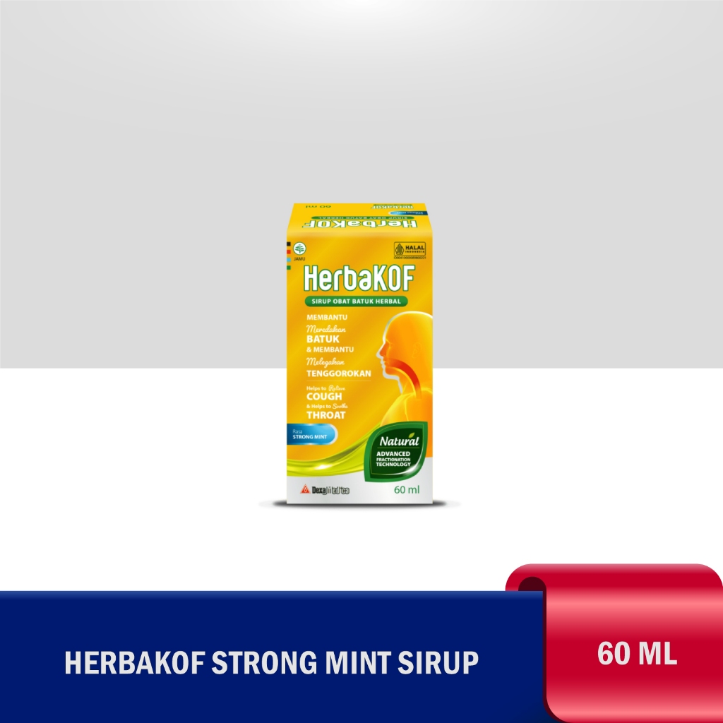 Jual HERBAKOF STRONG MINT SYRUP 60 ML | Shopee Indonesia