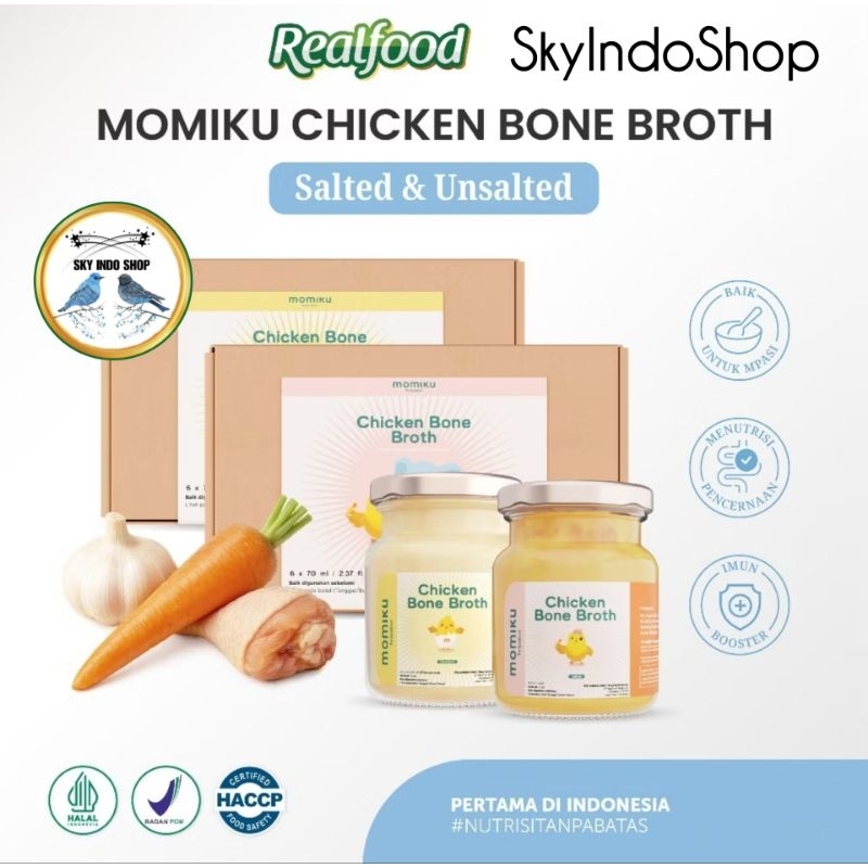 Jual Realfood Momiku Chicken Bone Broth ( 6 Jar & 12 Jar ) Minuman ...