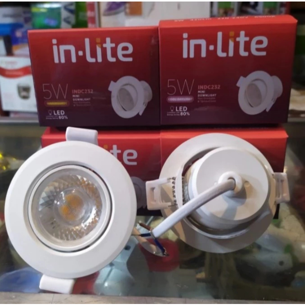 Jual Lampu Spotlight Downlight COB Inlite Lampu Sorot 5W / 8W | Shopee ...