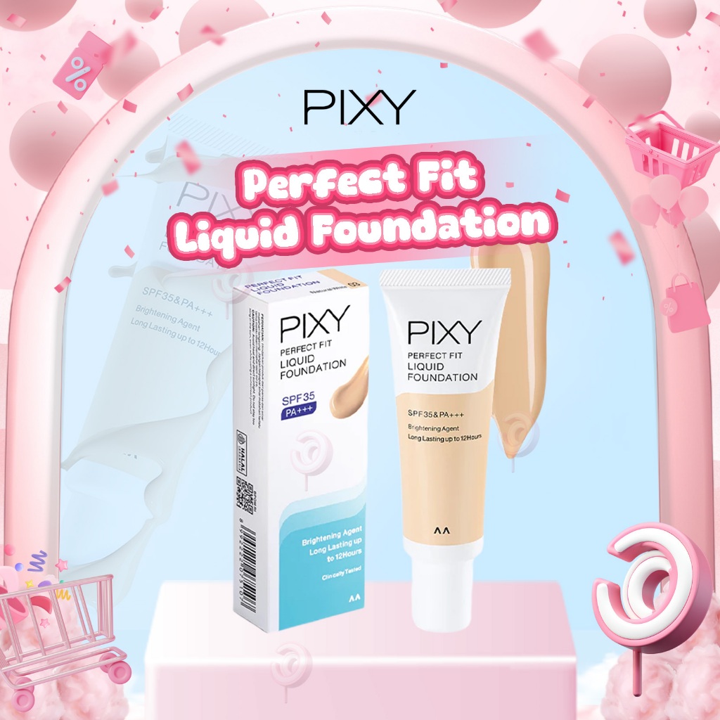 Jual PIXY - PERFECT FIT LIQUID FOUNDATION SPF 35 PA+++ ( 20 ml ...