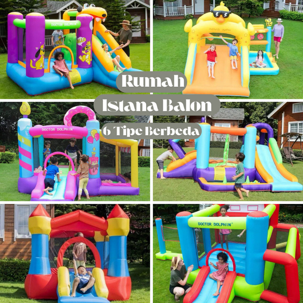 Jual Mainan Anak Rumah Istana Balon Mainan Kolam Bola Loncat Loncat ...