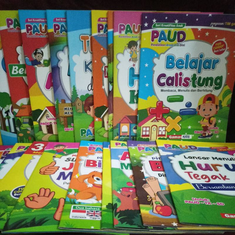 Jual lancar membaca, belajar calistung, mewarnai,menulis huruf dan ...