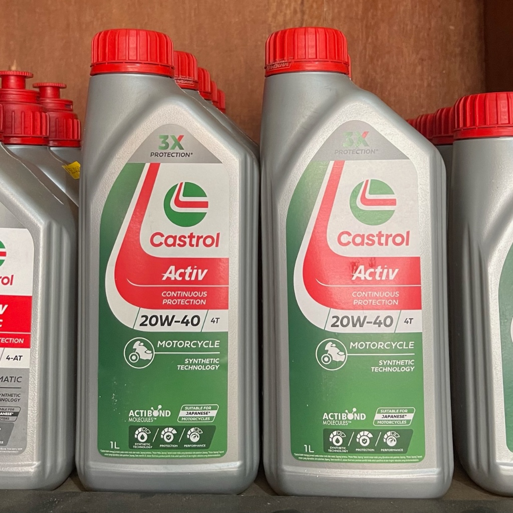 Jual CASTROL 20W-40 OLI MESIN MOTOR ACTIV 4T 1Liter | Shopee Indonesia