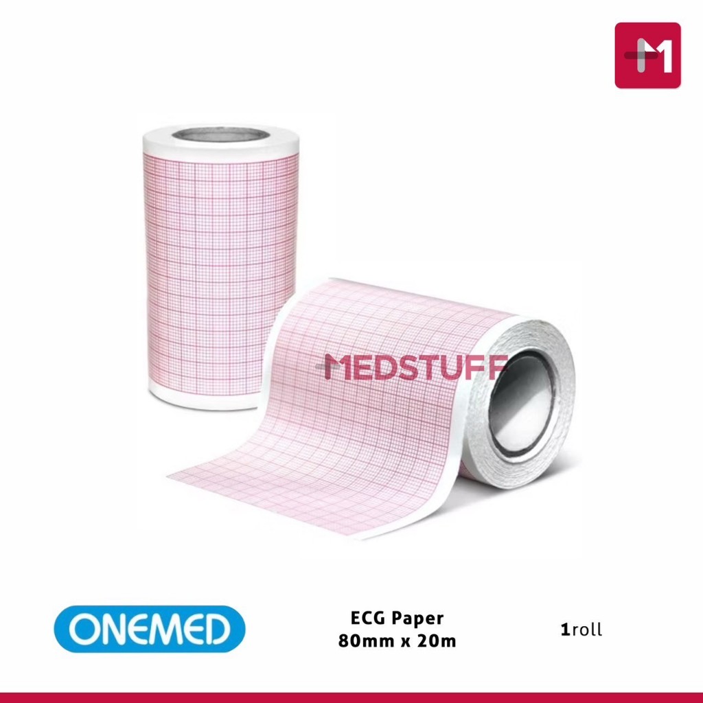 Jual ECG Paper 80mm x 20m ECG Paper Onemed Kertas EKG 80mm x 20m Kertas ...