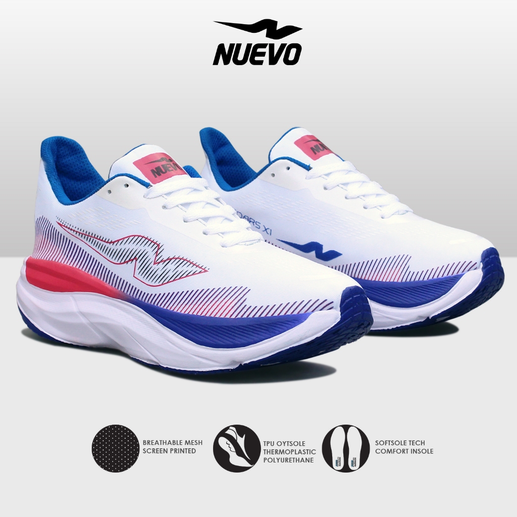 Jual NUEVO - Sepatu Running Pria Putih Soars XI Olahraga Lari Ringan ...