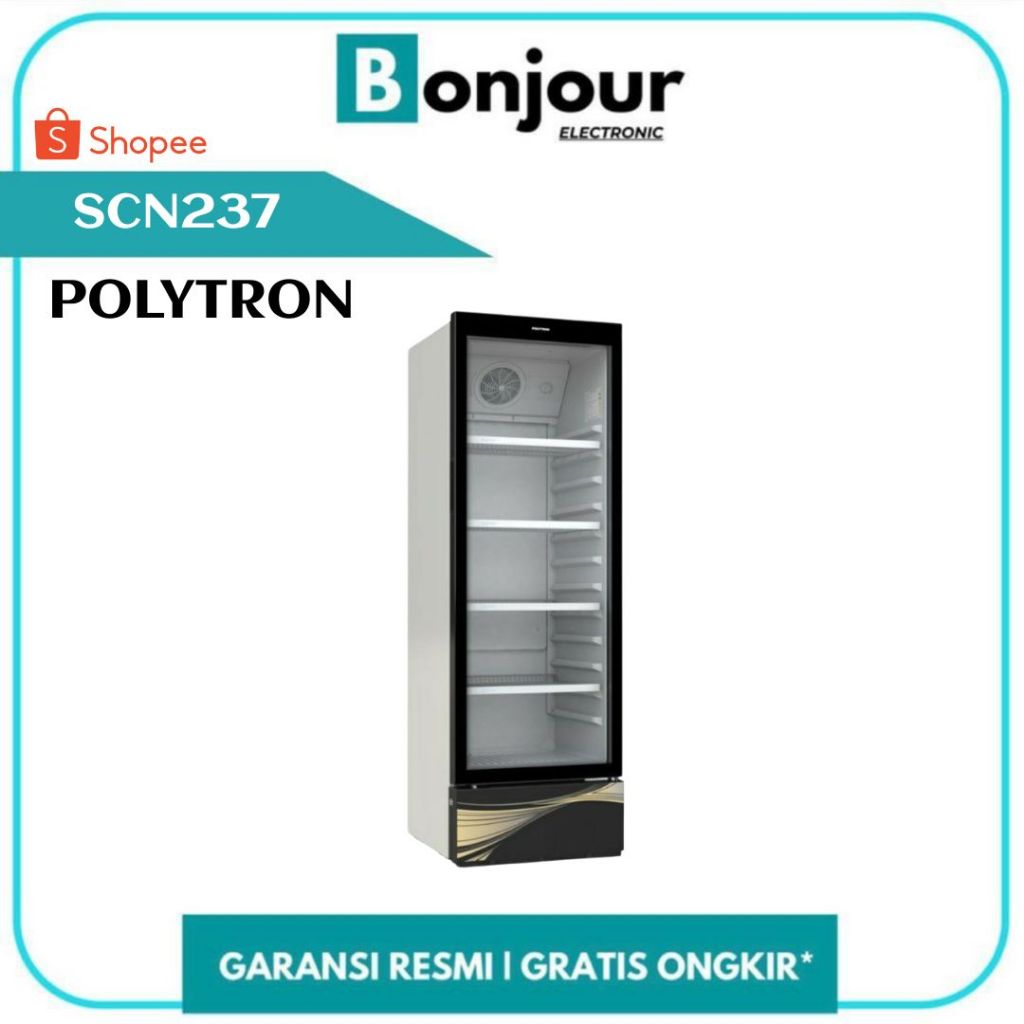 Jual Kulkas Showcase 4 Rak 285 Liter Polytron SCN237 Polytron Showcase ...