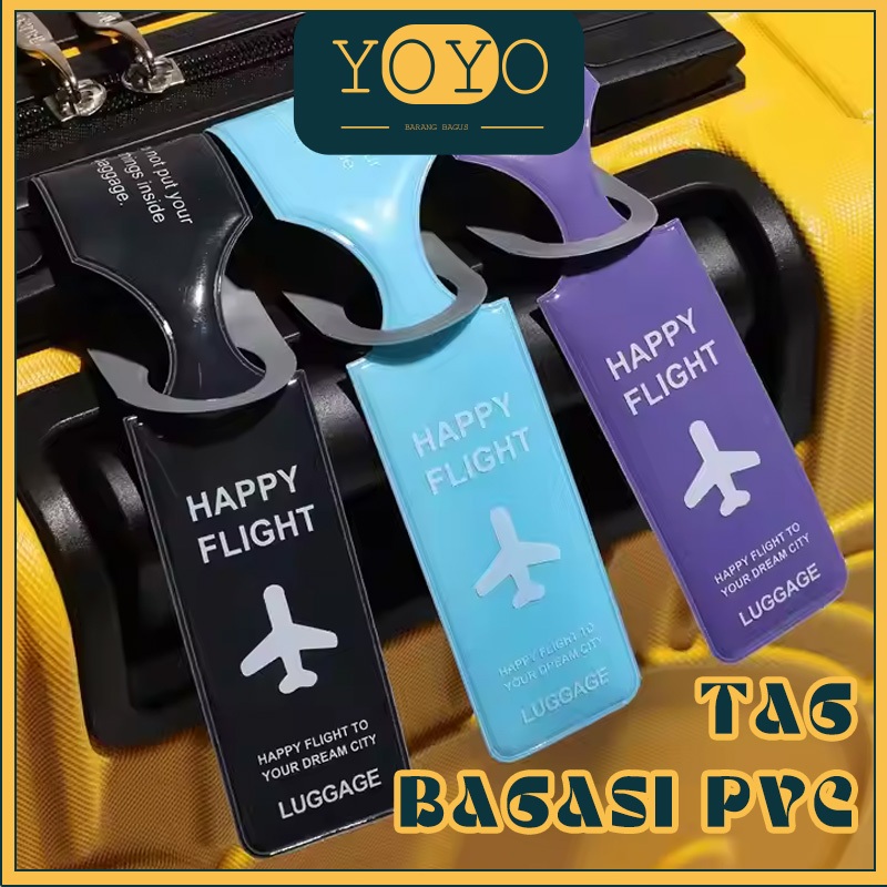 Jual Luggage Tag Travel/Gantungan Koper/Name Tag Koper Pvc/Laber Nama ...